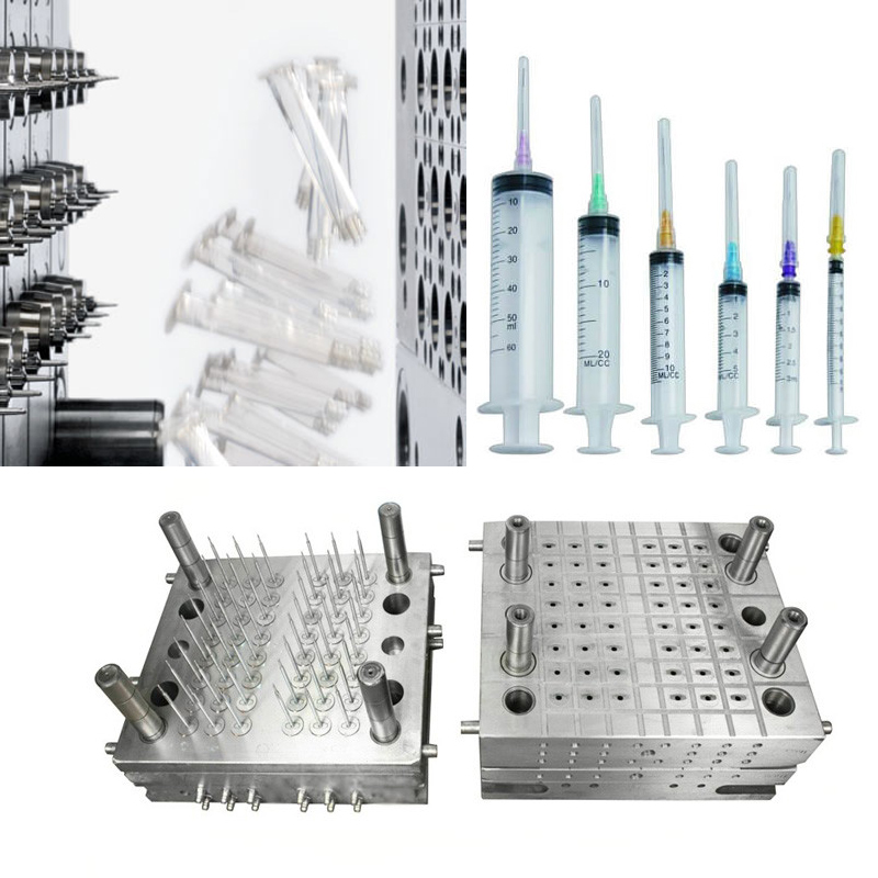 Syringe Mold China Manufacturer Disposable Syringe Plastic Injection Mould